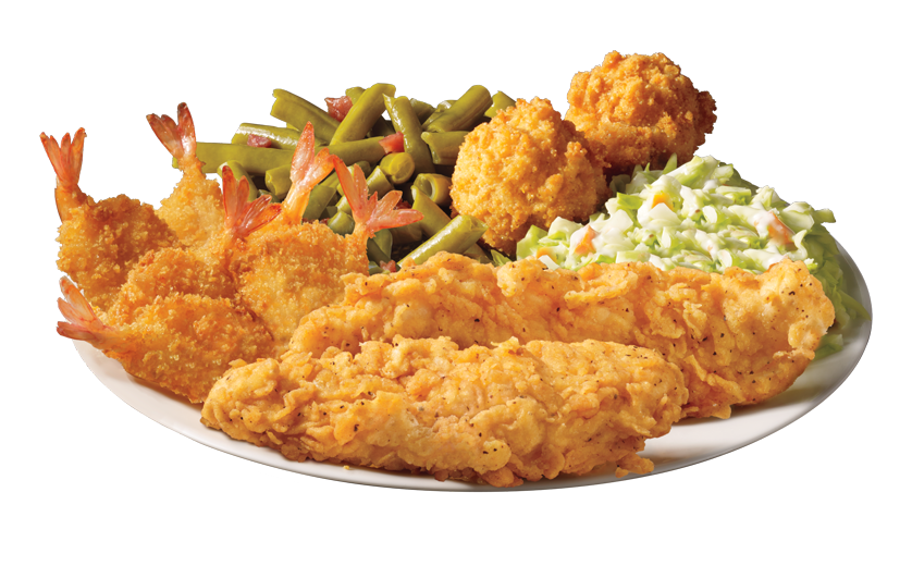 2 Piece Chicken & 6 Piece Shrimp Meal - Captain D’s